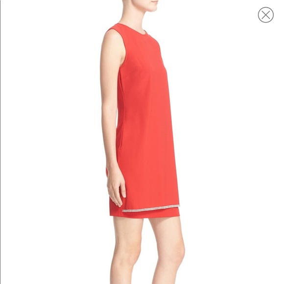 Ted Baker | Dresses | Ted Baker Red Burford Crystal Embellished Dress ...